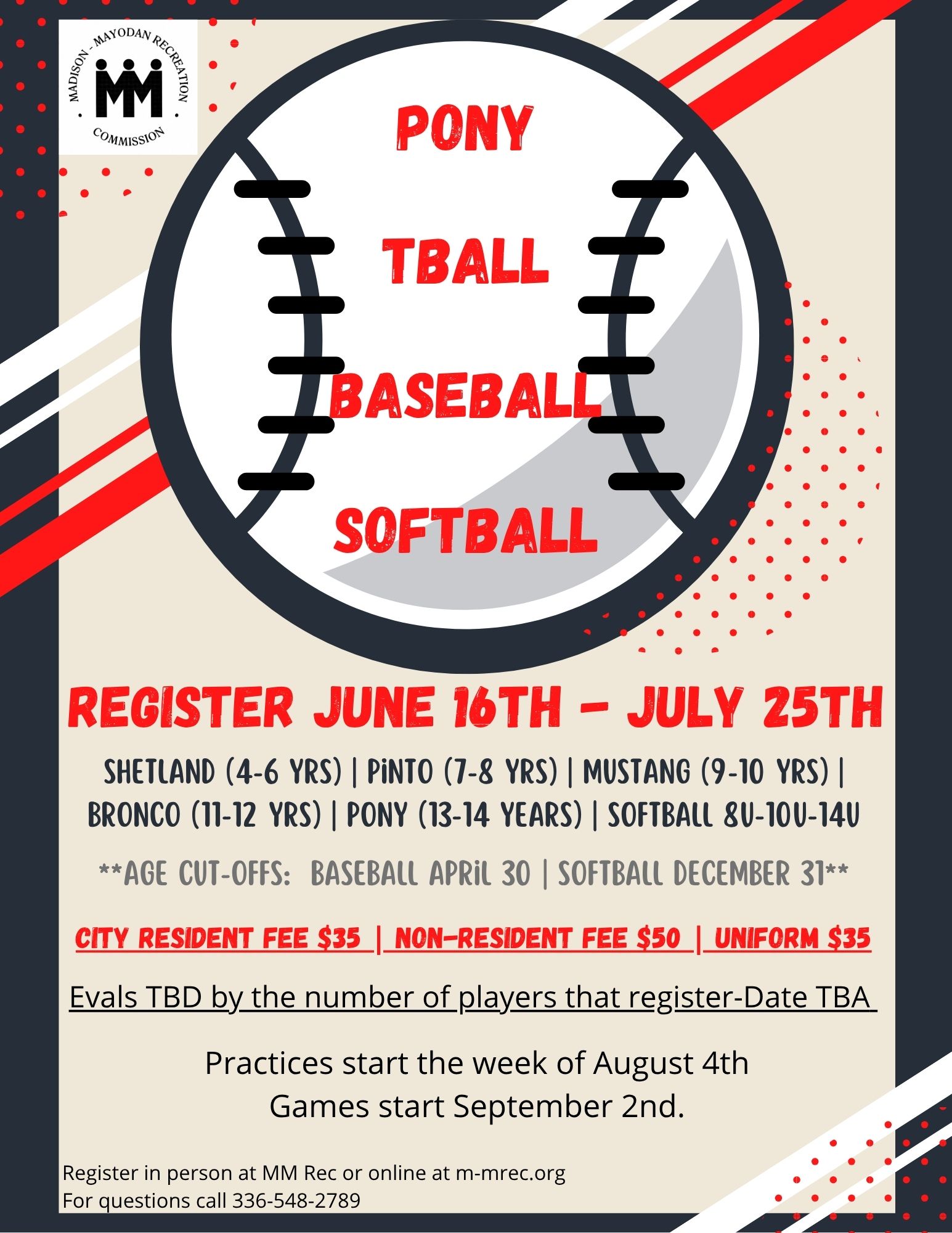 Dirty Birds Baseball – Madison-Mayodan Recreation