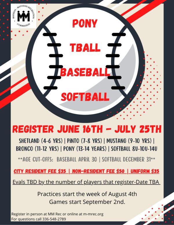 Dirty Birds Softball – Madison-Mayodan Recreation